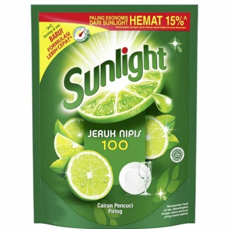Jual Sunlight Sabun Cuci Piring Cair refill Jeruk Nipis 1500ml | Shopee Indonesia