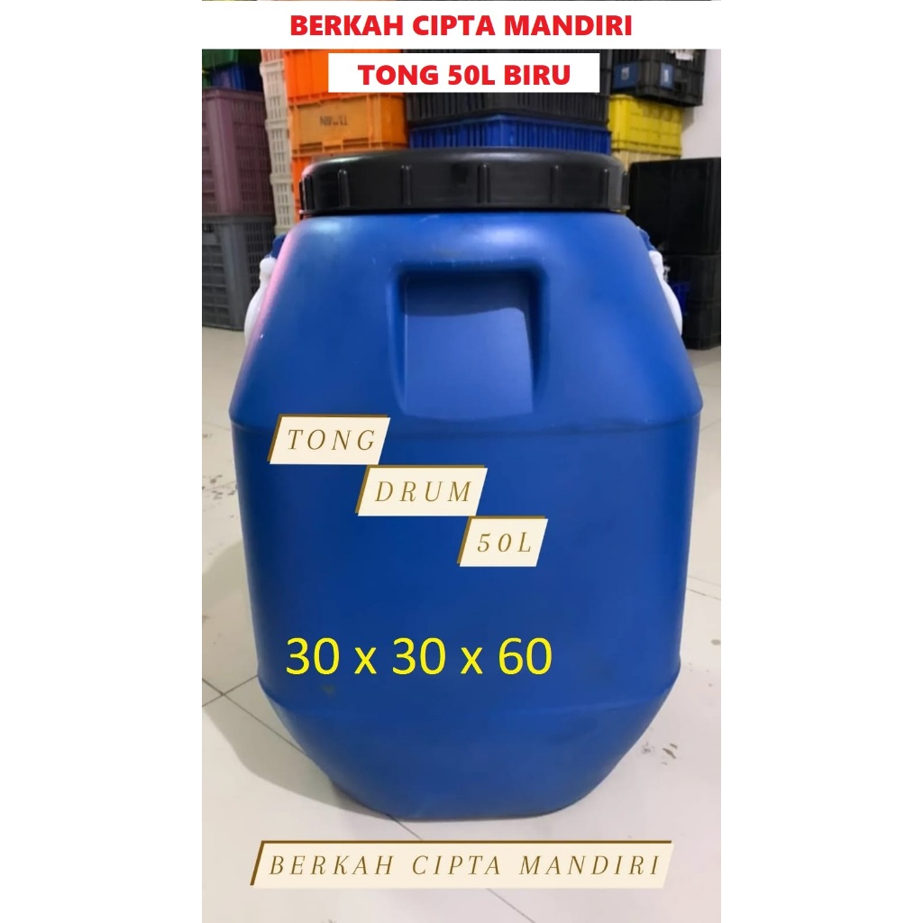 Jual Tong 50 Liter Tong Plastik 50 Liter Tong Sampah 50 Liter Drum Air ...