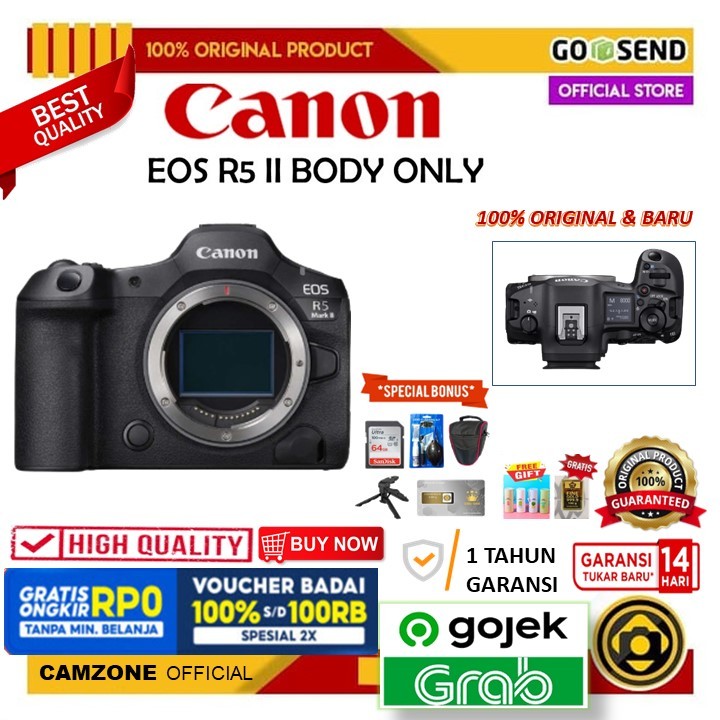 Jual Canon EOS R5II Body Only Canon R5 Mark 2 EOS R5 II Mirrorless ...