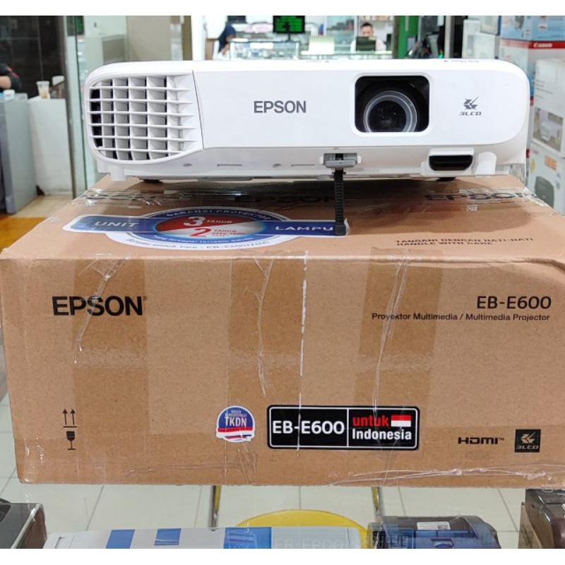 Jual PROYEKTOR EPSON EB-E600 XGA 3LCD 3300 LUMENS TKDN | Shopee Indonesia