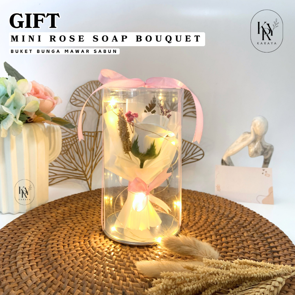 Jual Mini Rose Soap Bouquet Buket Bunga Sabun Gift Wisuda Kado Wisuda ...