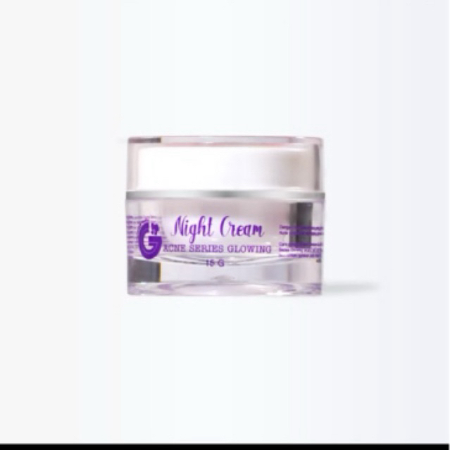 Jual Night Cream Acne series Glowing BoX Ungu ( POM : NA18190121964 ...