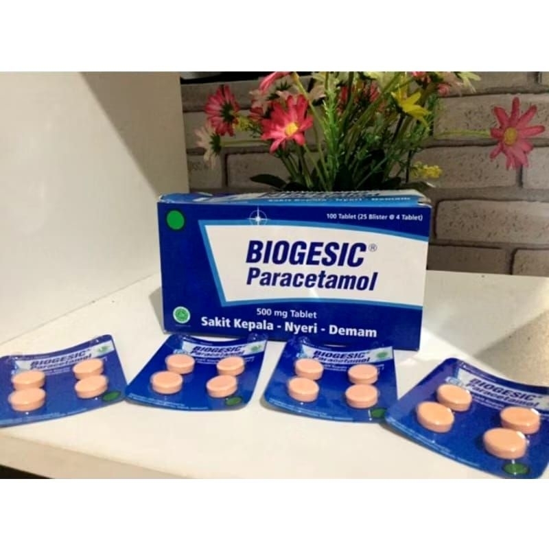 Jual Biogesic blister 4's tab - untuk sakit kepala/nyeri/demam | Shopee ...