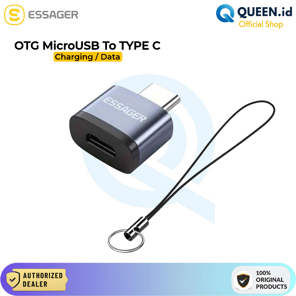 Jual Essager Converter OTG Adapter Micro USB To TYPE C Adaptor Charging ...
