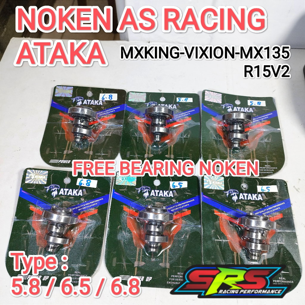Jual ATAKA NOKEN AS CAM RACING MX KING VIXION R15V2 LIFT 7 8 9 GARANSI HALUS | Shopee Indonesia