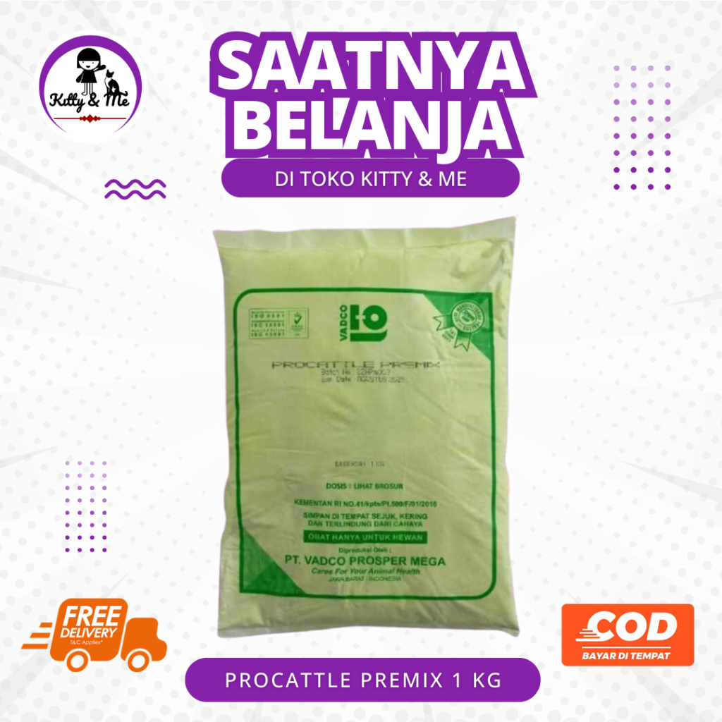 Jual PROCATTLE PREMIX 1 Kg - Premix Vitamin Mineral Sapi Kambing Domba Potong Pedaging | Shopee ...