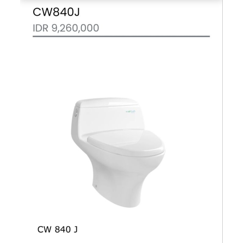 Jual Closet Kloset Duduk TOTO One Piece Toilet Warna Putih Kualitas1 ...