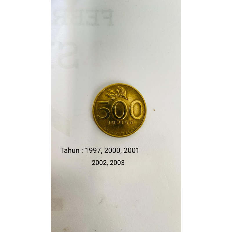 Jual Koin Logam Gambar Bunga Melati Rp 500 Tahun 1997, 2000, 2001, 2002 ...