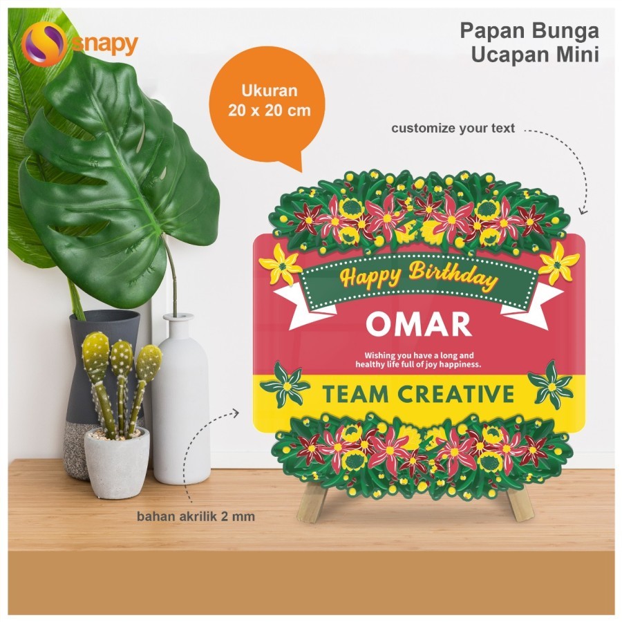 Jual PAPAN UCAPAN KARANGAN BUNGA MINI WEDDING MENINGGAL ULANG TAHUN ...