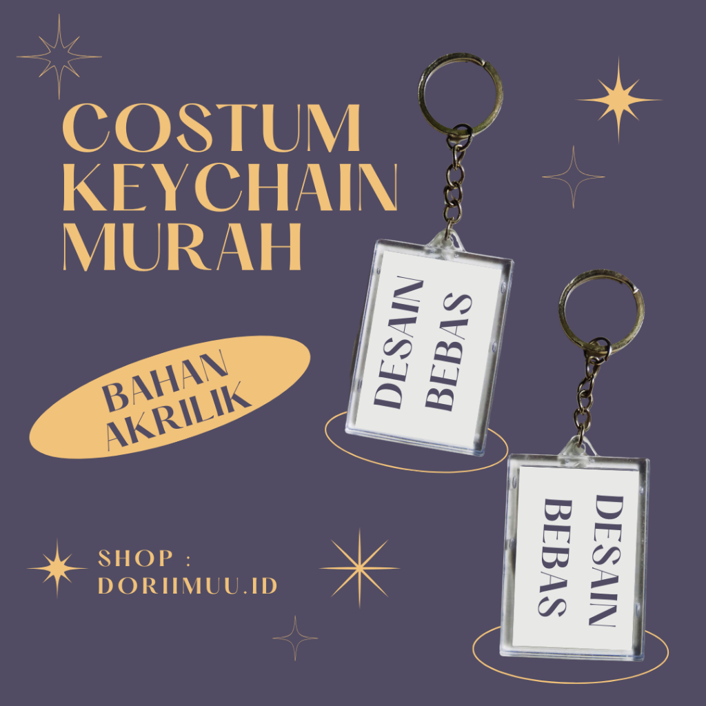 Jual Custom Full Keychain Square - Desain/Foto Bebas | Shopee Indonesia