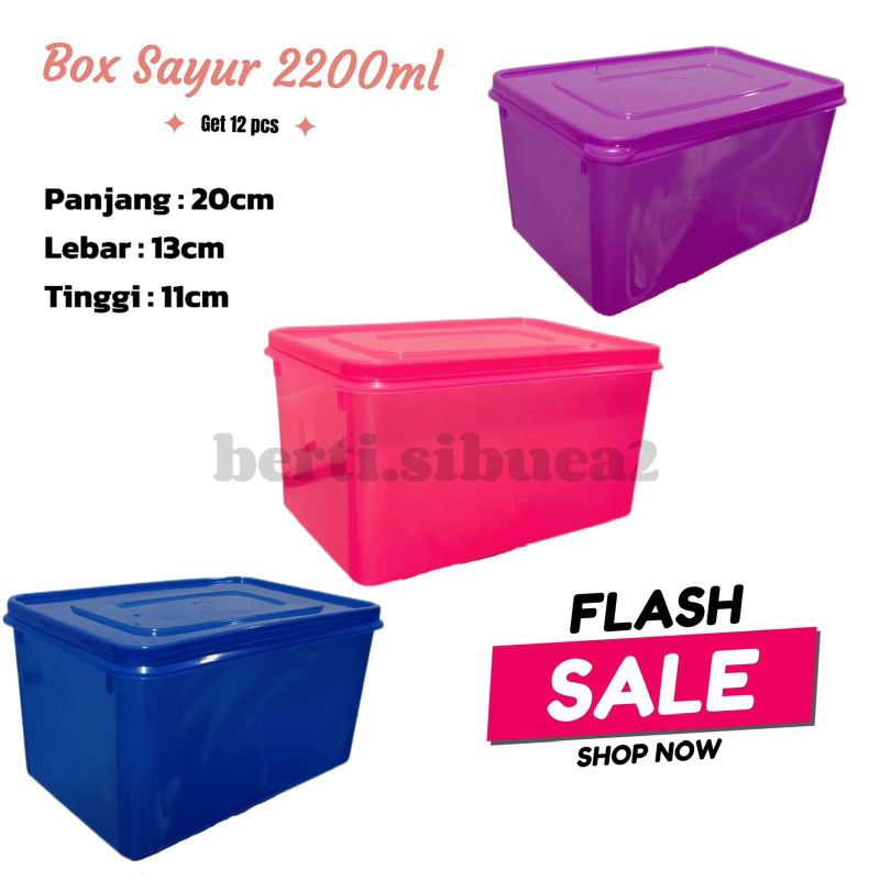 Jual Box sayur vol. 2200ml bahan plastik tebal | Shopee Indonesia
