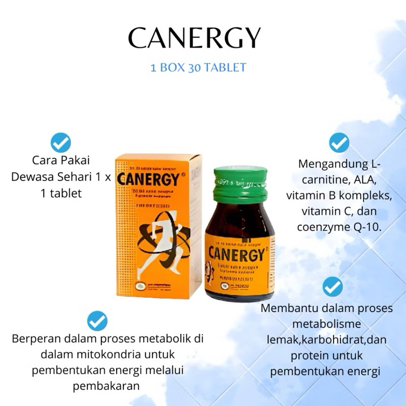 Jual CANERGY | Suplemen Pengubah Lemak Menjadi Energy | 1 Box isi 15 ...