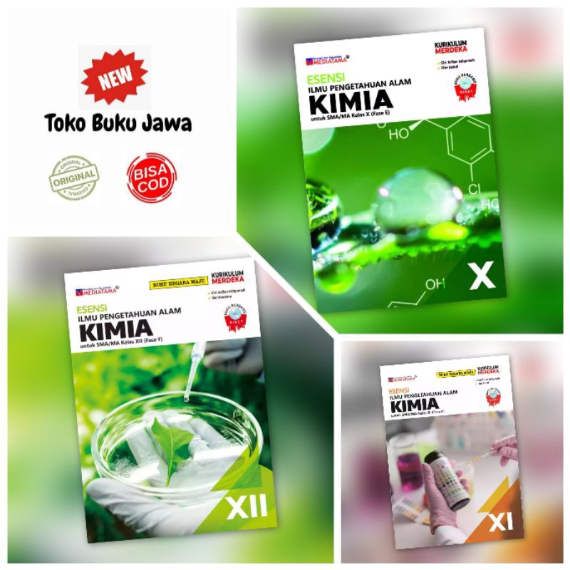 Jual [Mediatama] ORI Buku Esensi Ilmu Pengetahuan Alam Kimia Kelas 10 11 12 X XI XII (Fase E ...