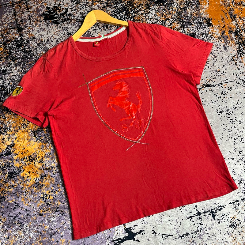 Jual Ferrari X Puma Formula 1 Racing Italian Tshirt | Shopee Indonesia