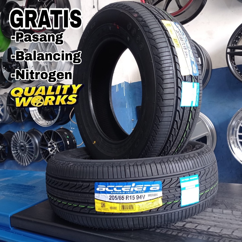 Jual Jual Ban Ukuran 205 65 R15 Ban mURAH Dan Awet Mek Accelera Eco PLUSH | Shopee Indonesia