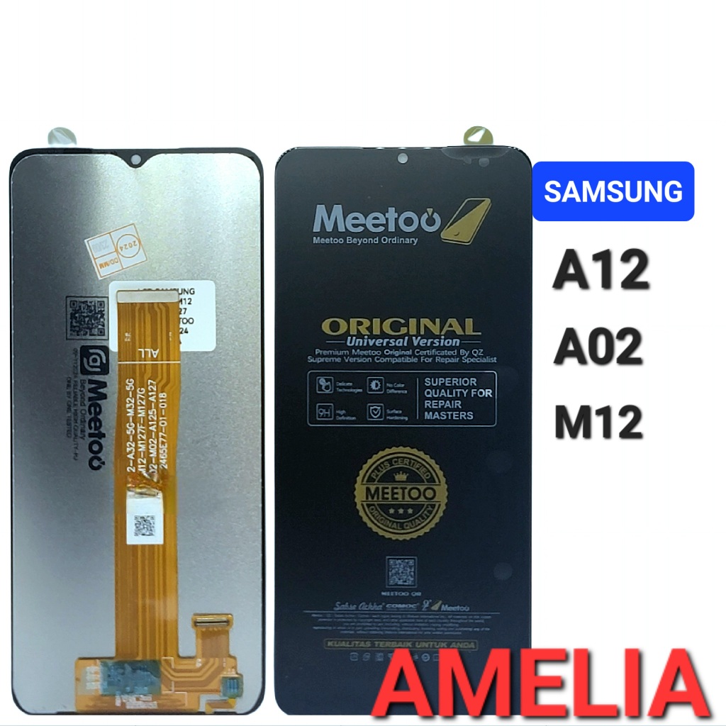 Jual LCD SAMSUNG A12/ M12/A125F/A02 /A022F FULLSET TOUCHSCREEN BLACK | Shopee Indonesia