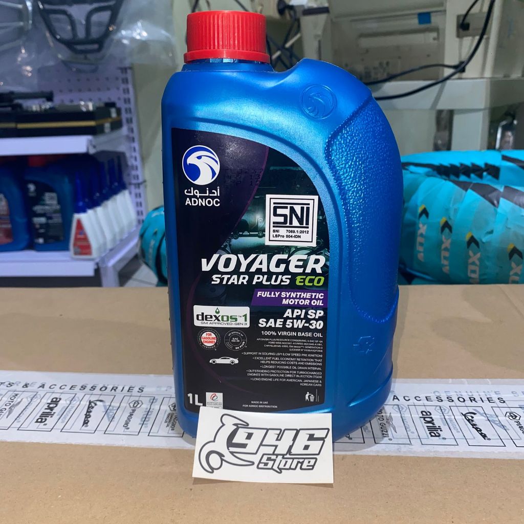 Jual Adnoc Voyager Star Plus Eco 5W/30 API SP Fully Synthetic | Shopee ...