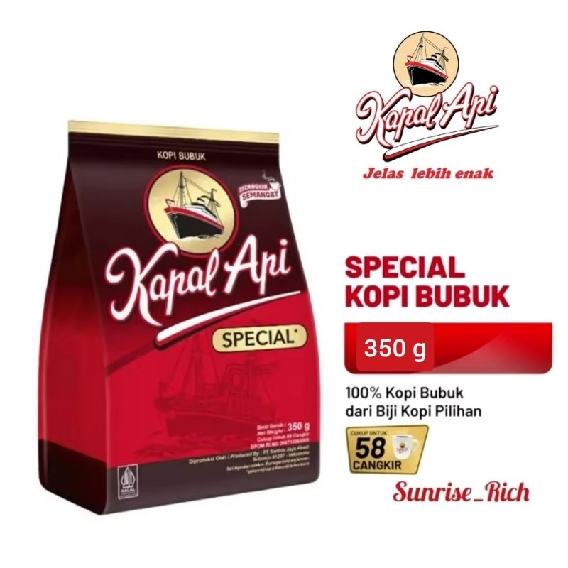 Jual Kapal Api Spesial Merah Kopi 350 gr | Shopee Indonesia