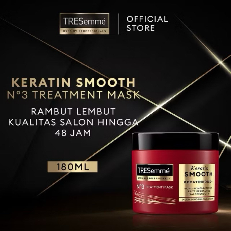 Jual TRESemme Treatment hair Mask Keratin Smooth 180ml | Shopee Indonesia