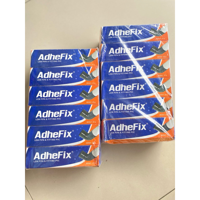 Jual Lem Pipa/Fitting PVC Merk AdheFix,45gr,Isi 12 pcs | Shopee Indonesia