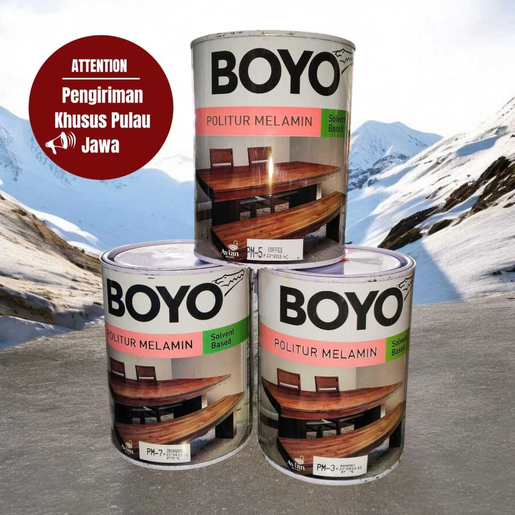 Jual Politur Boyo Melamine (Avian Brand) 1 ltr, plitur | Shopee Indonesia