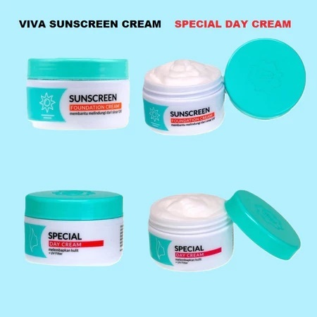 Jual ( PERBOX ) Viva Sunscreen Foundation Cream - UV FILTER & Special ...