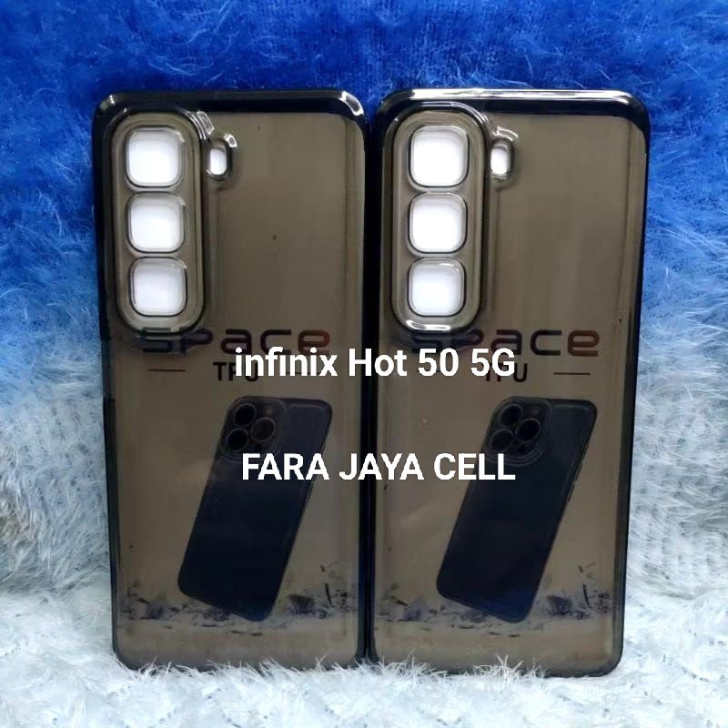 Jual Soft Case Original Space Hitam Bening Infinix Hot 50 Pro Plus 4G/Hot 50 4G/Hot 50 5G/Hot 50 ...