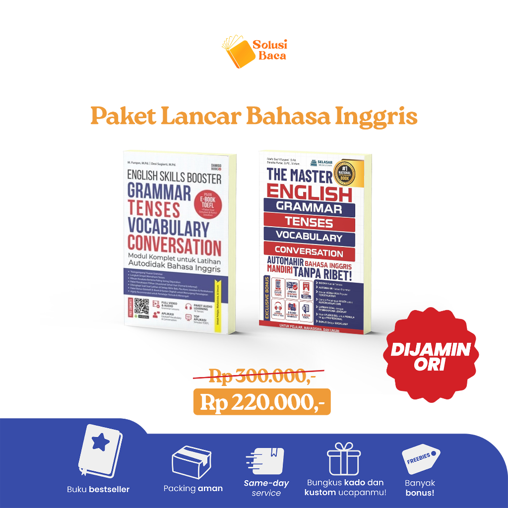 Jual Paket Lancar Bahasa Inggris - Buku English Skills Booster & Buku ... Jual Paket Lancar Bahasa Inggris - Buku English Skills Booster & Buku ...