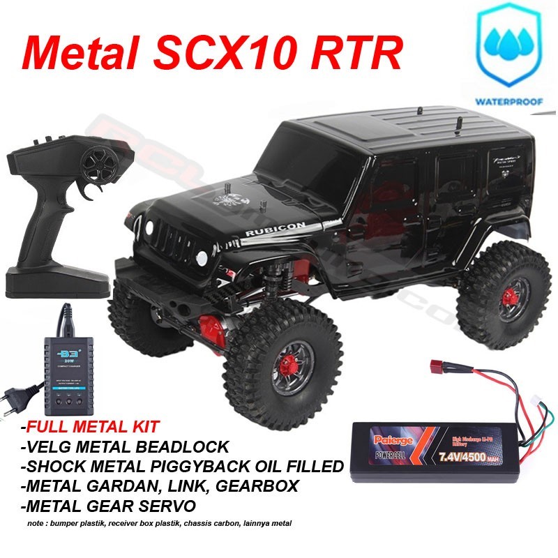 Jual RBR/C SCX10 Rubicon RTR Carbon Frame Full Metal Kit Adventure rc ...