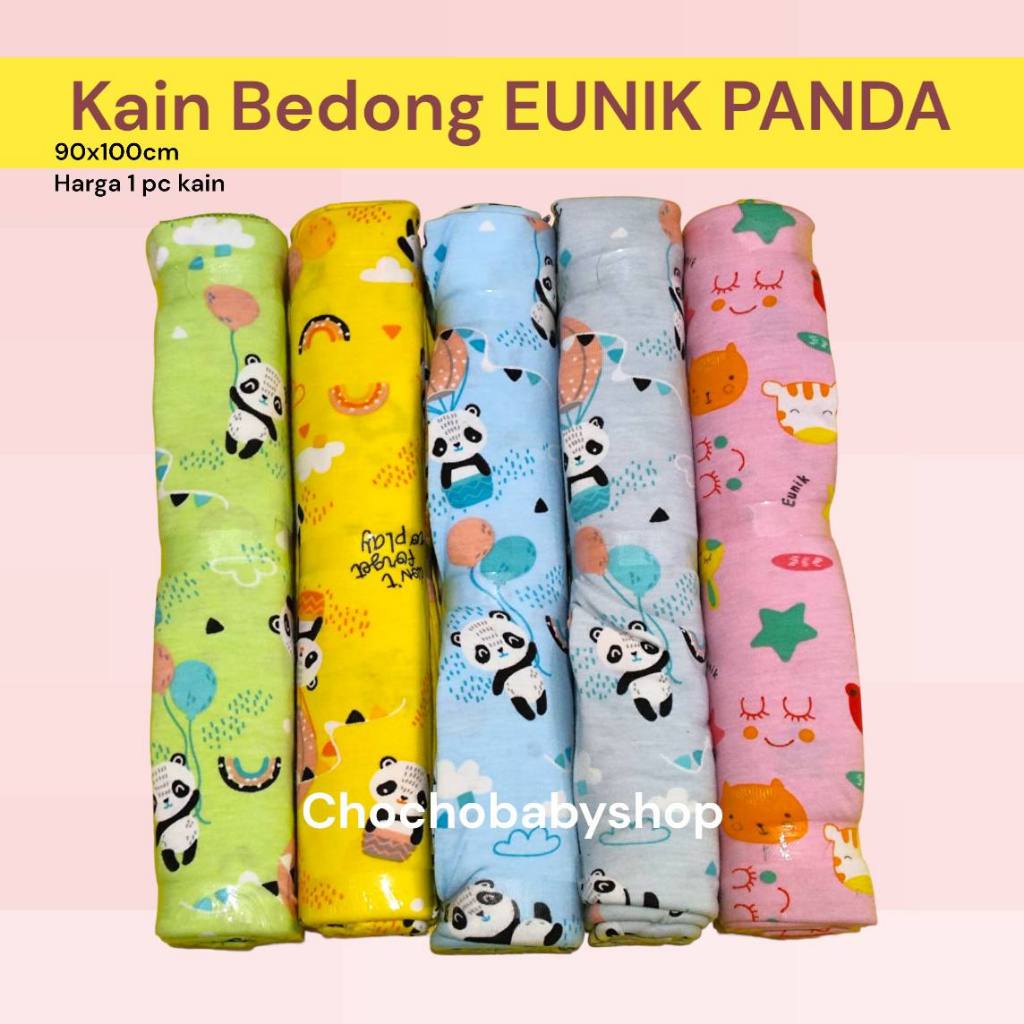 Jual Kain Bedong EUNIK Motif Panda / Kain Bedong Bayi Baru Lahir ...