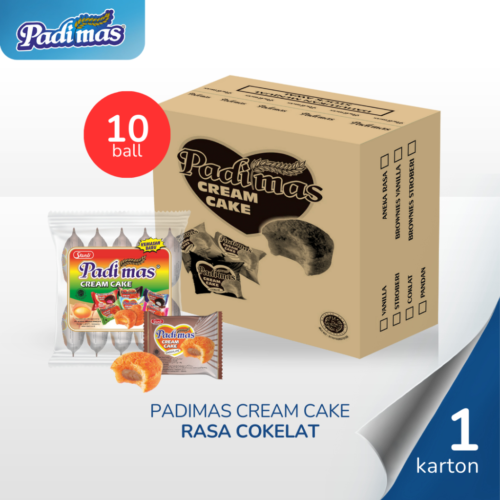 Jual Cream Cake Padimas Coklat Karton | Shopee Indonesia