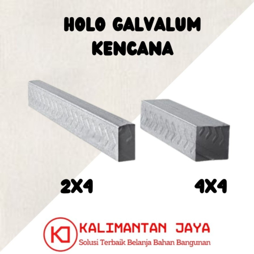 Jual Hollow Holo Kencana 4x4 dan 2x4 FULL Galvalum 0.4mm | Shopee Indonesia