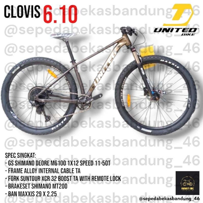 Jual MTB/Sepeda Gunung UNITED Clovis 6.10 NEW | Shopee Indonesia
