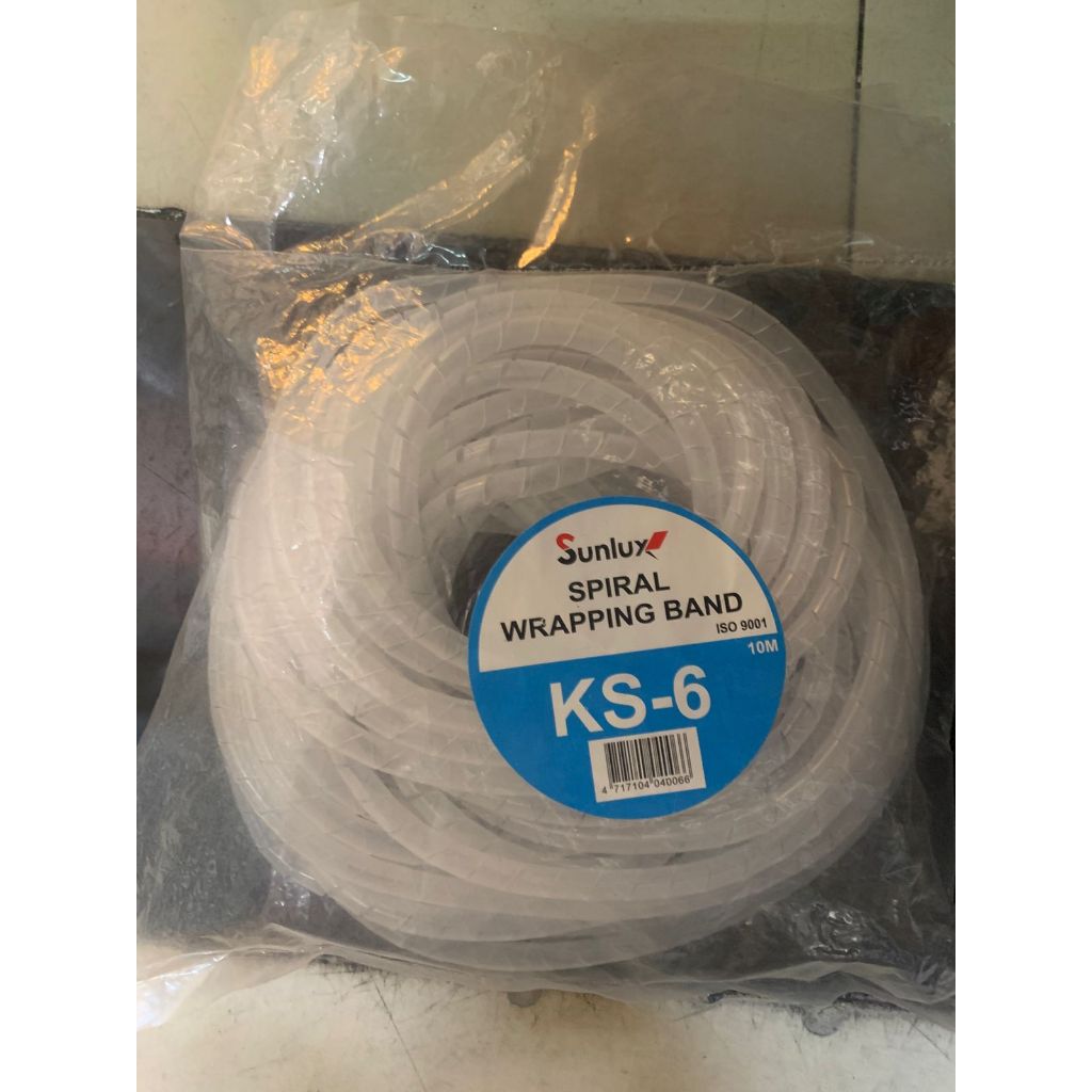 Jual Kabel Spiral Wraping band KS-6 sepiral pelindung kabel ks6 diamater 6mm | Shopee Indonesia