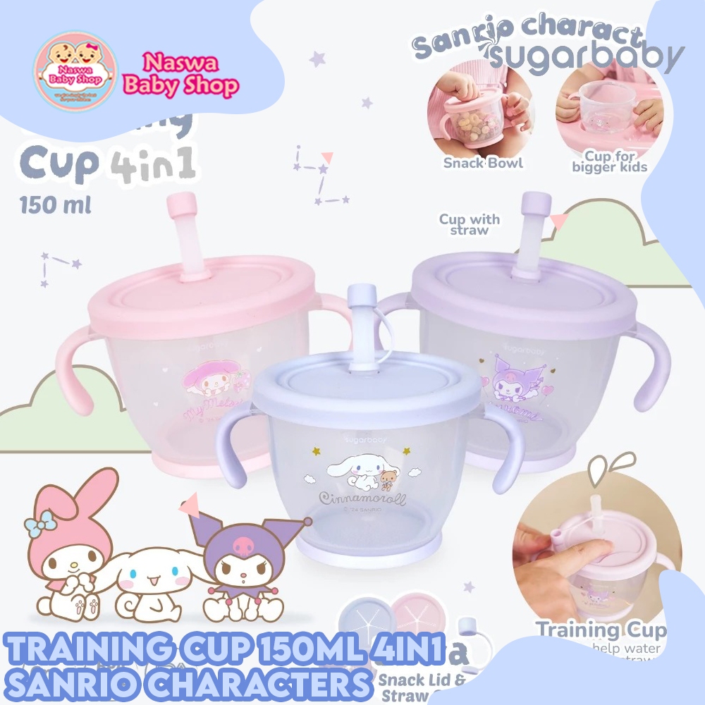 Jual Sugar Baby Training Cup Gelas Minum Anak Sanrio Collection 4in1 ...
