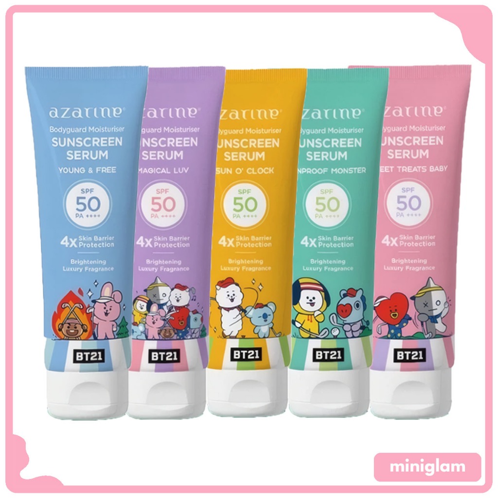 Jual MGLAM - AZARINE X BT21 BTS Sunscreen Serum Series Bodyguard ...