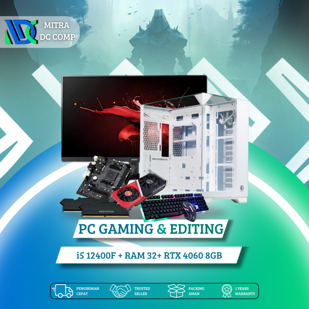 Jual PC Rakitan Gaming AMD Ryzen 5 5600 RTX 3050 8gb ddr6 RAM 16GB SSD ...