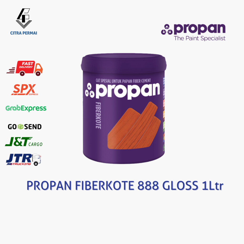 Jual CAT PROPAN FIBERKOTE 888 GLOSS 1LTR (CAT PAPAN FIBER/CAT LISPLANK ...