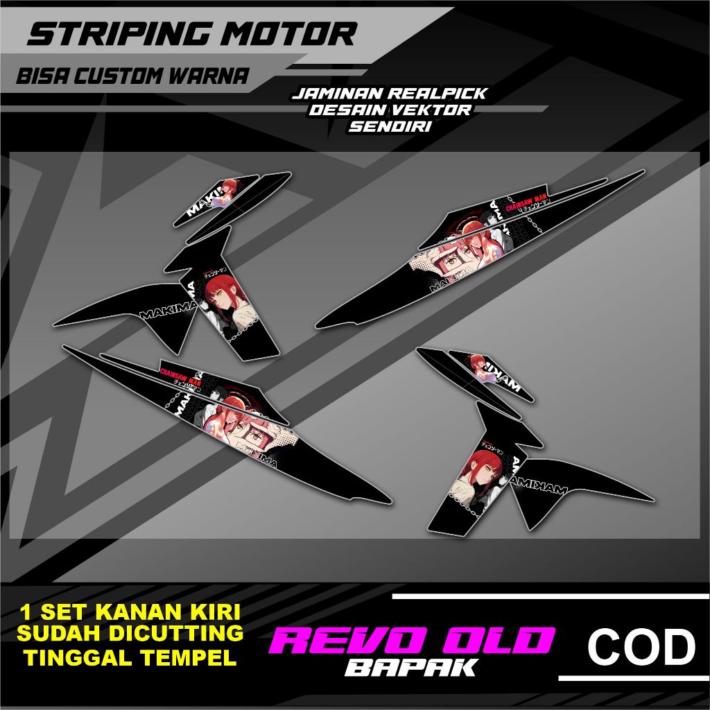 Jual STRIPPING MOTOR KEREN HONDA REVO OLD MAKIMA CHAINSAW MAN TERBARU ...