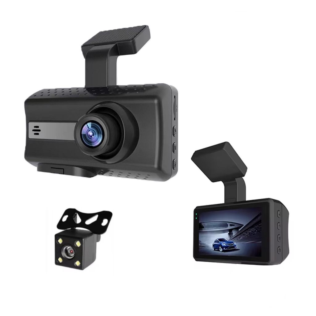 Jual Dash Cam Mobil HD 1080P Dual Lens Front Rear inside 170° Wide ...