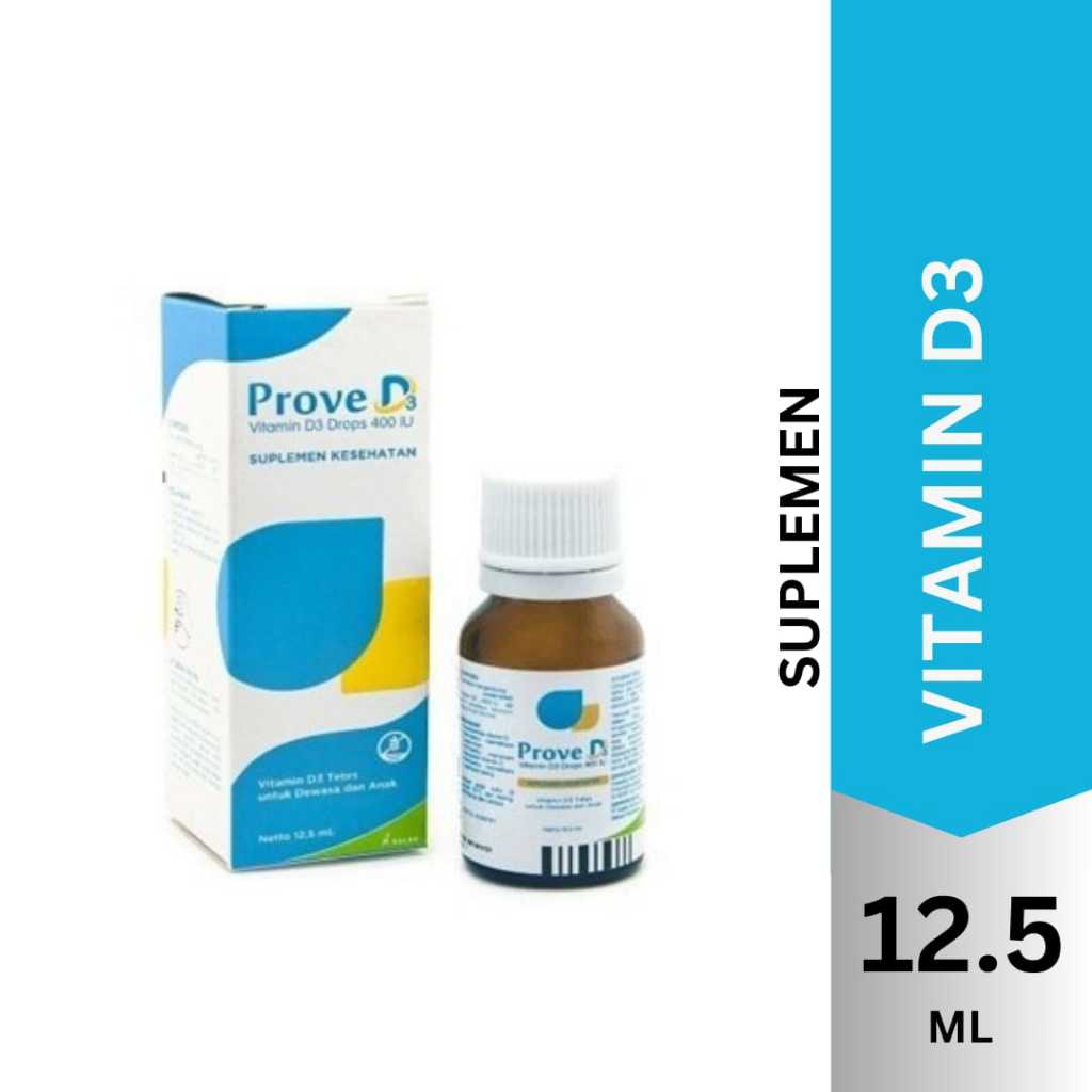 Jual PROVE D3 DROPS - Vitamin D3 400 IU Tetes 12.5 ml untuk Dewasa dan ...