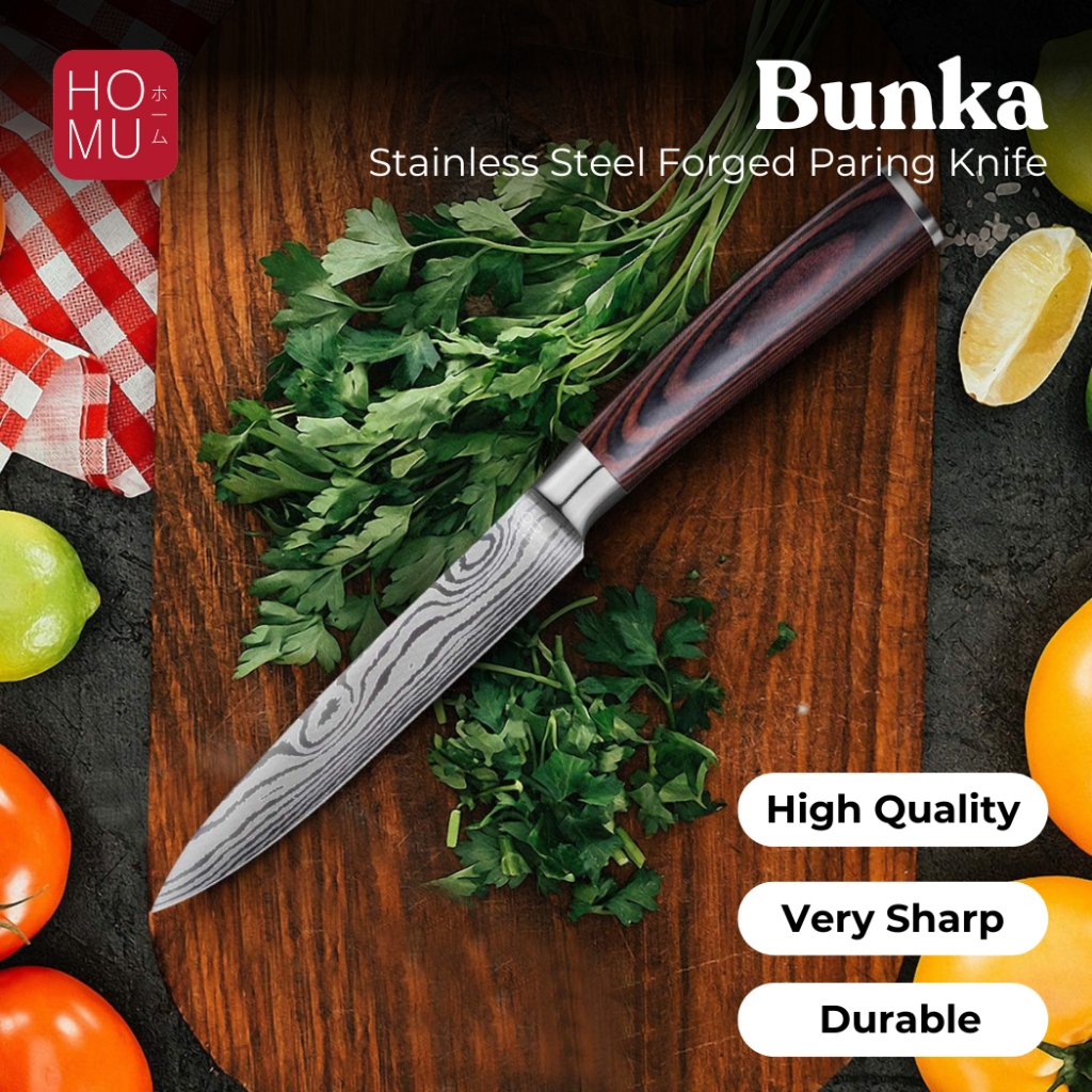 Jual HOMU BUNKA PISAU JEPANG PROFESSIONAL KITCHEN FRUIT KNIFE STAINLESS ...