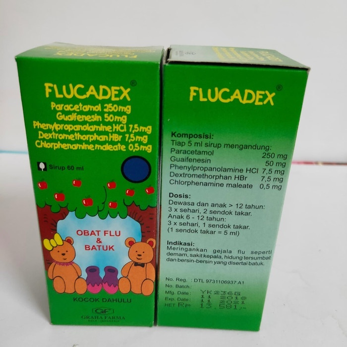 Jual FLUCADEX OBAT FLU & BATUK SIRUP 60 ML | Shopee Indonesia