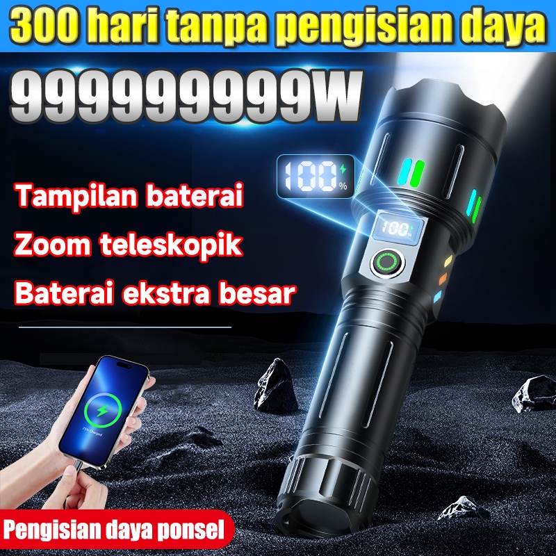 Jual Ekstra besar Senter super terang 300 hari tanpa pengisian daya ...