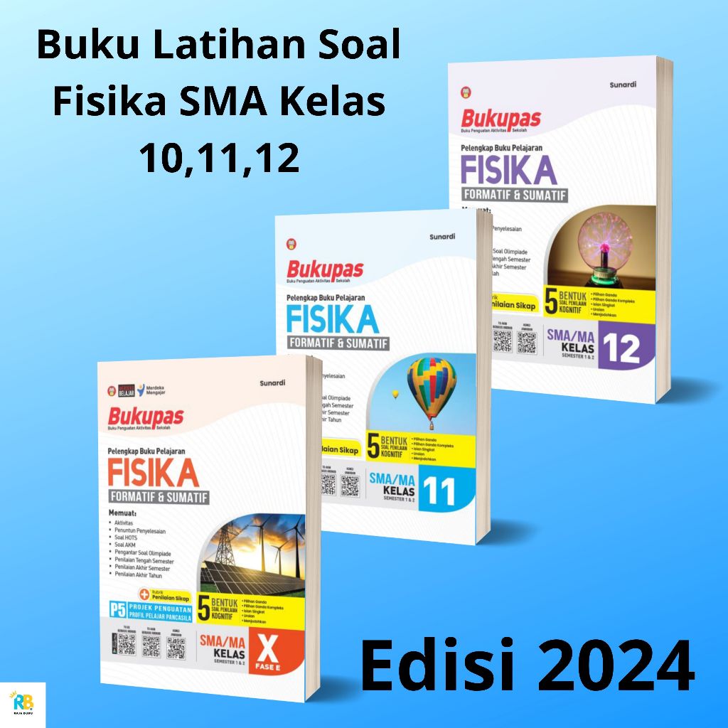 Jual Bukupa Ringkasan Materi dan Soal Latihan Fisika SMA Kelas 10/X/11/XI/12/XII Kurikulum ...