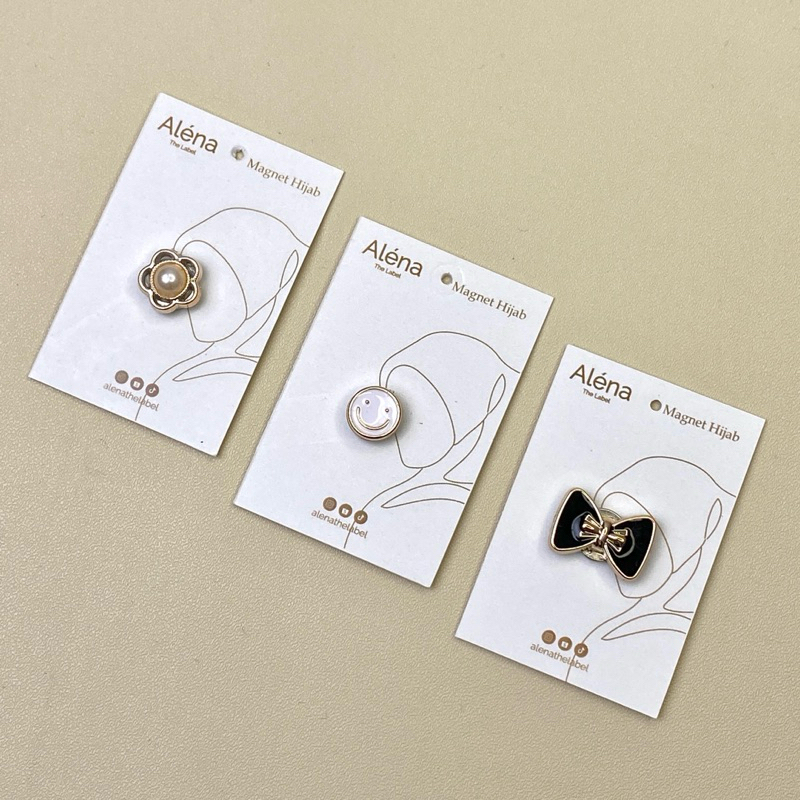 Jual Alena - Bross Magnet Motif Premium | 022 Pin Peniti Pentul Magnet ...
