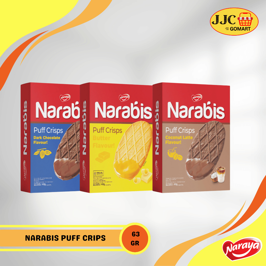Jual Naraya Narabis Puff Crips 63gr | Butter | Coconut Latte | Dark ...