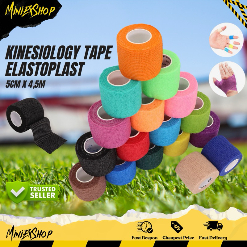 Jual Perban Elastis 4,5 Cm x 5 M Finger Tape Kinesiology Tape Sport ...