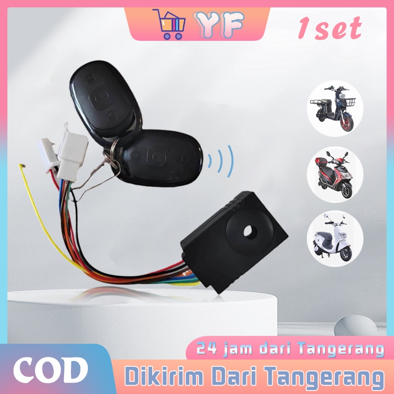 Jual Universal Remote Alarm Sepeda Listrik/Original Anti Maling Remote ...