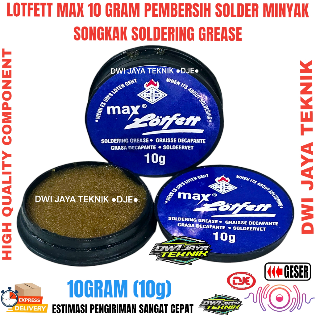 Jual Lotfett 10g MAX Soldering Grease Pasta Solder Minyak Solder Lotfet ...